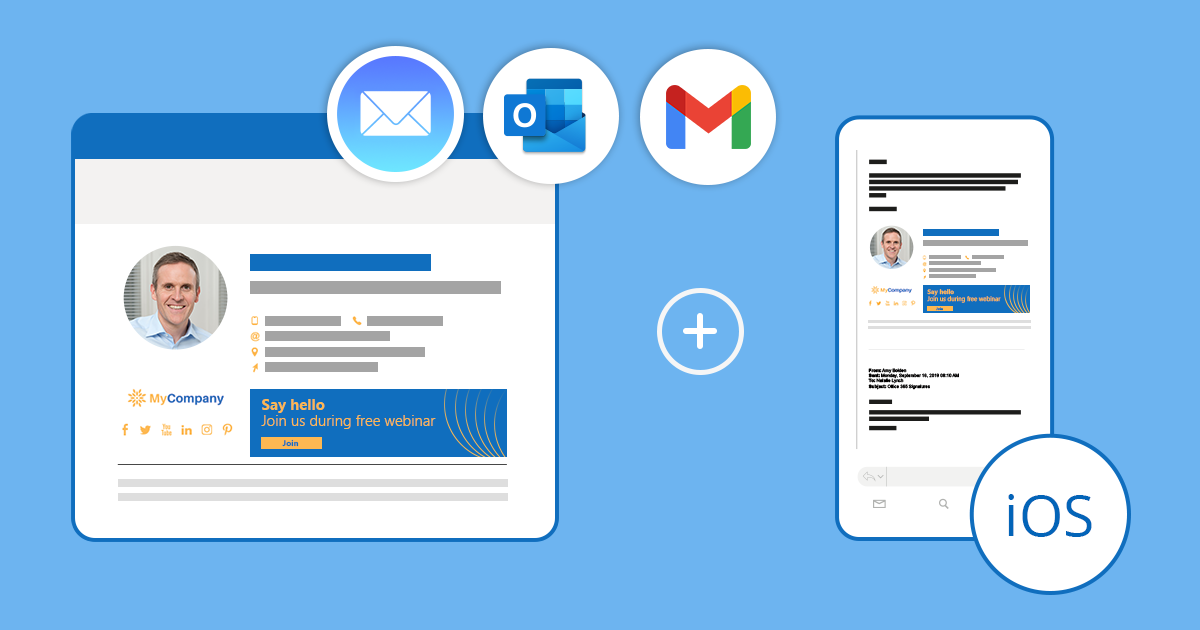 iOS E-Mail Clients - Unterstützung von E-Mail-Signaturen