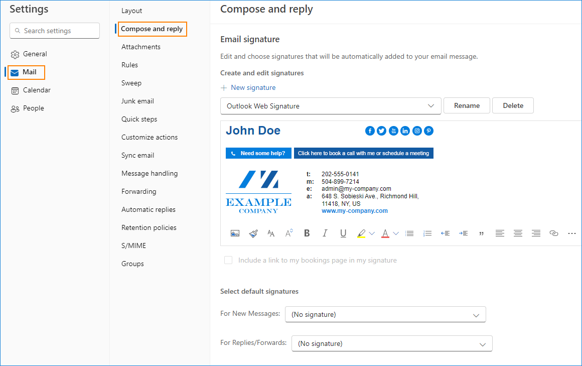 Outlook email signature location backup