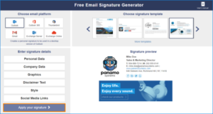 Setting up an HTML email signature with images on iPhone