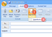 HTML email signature setup in Outlook 2007