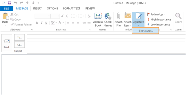 Set up email signature depending on email address in Outlook