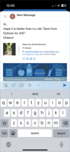 How to set up an email signature in Outlook for iOS