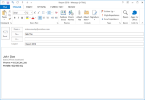How to use multiple email signatures in Microsoft Outlook?