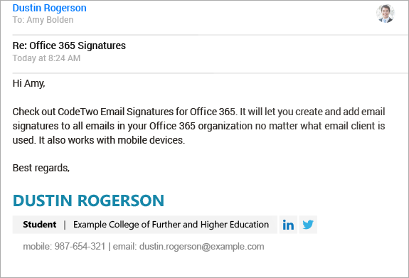 Graduate Student Email Signature Template Database