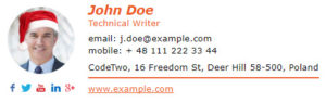 How to compose a perfect christmas email signature in no time