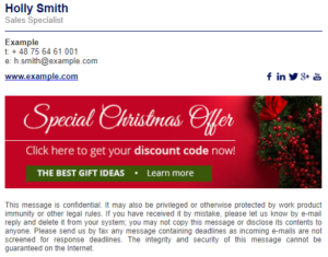 How to compose a perfect christmas email signature in no time