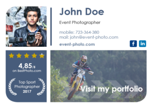 Email signature for a photographer - how to promote yourself