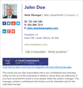 Email signature tips: How to create a good signature block?