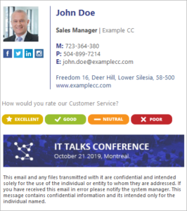 Email signature tips: How to create a good signature block?