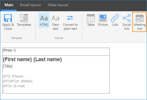 Microsoft Teams deep links in email signatures: chat & schedule
