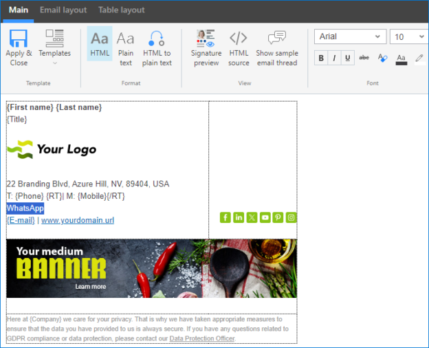 How to add a WhatsApp link to emails and email signatures?