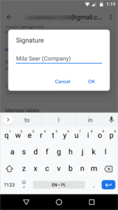 How to set up or change an Android email signature - Mail-Signatures.com