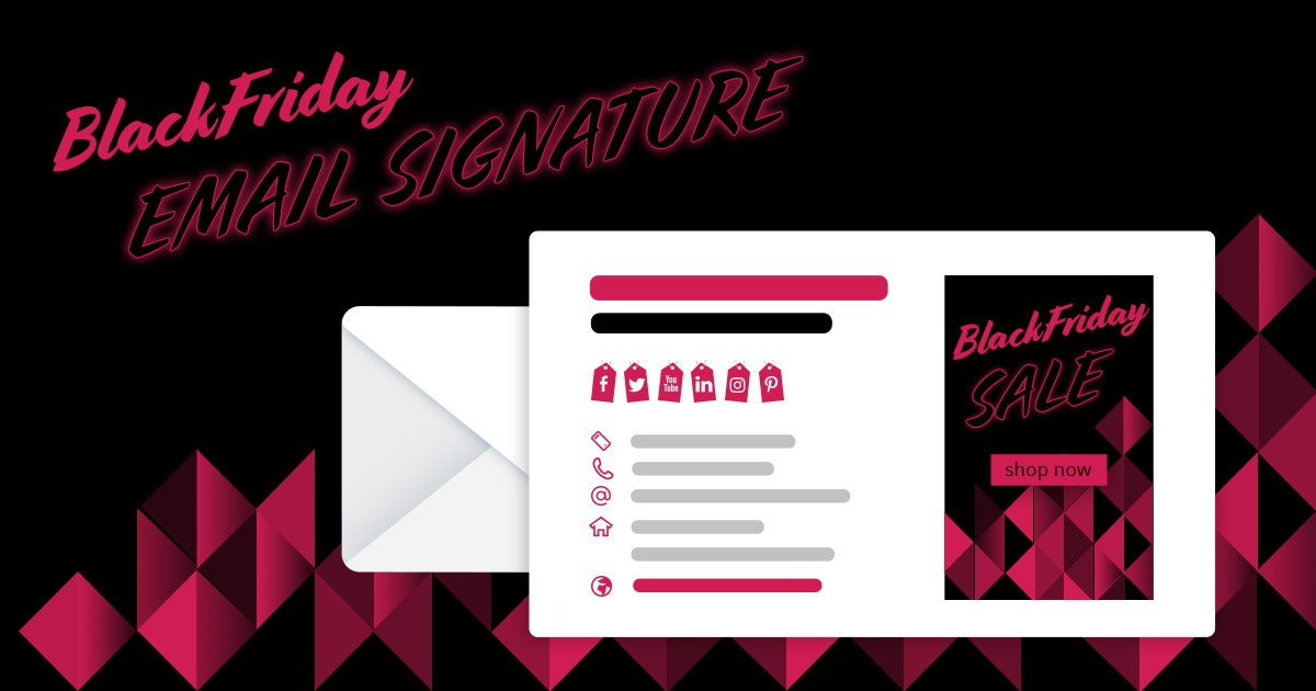 Free email signatures for Black Friday & Cyber Monday