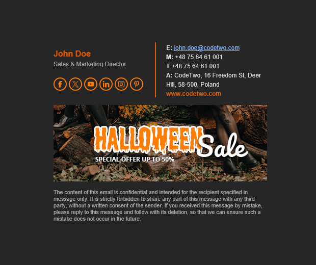 Free halloween signature template - Get inspired with Style & elegance
