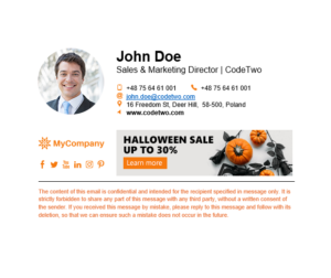 Email signature Inspirations for Halloween 2021