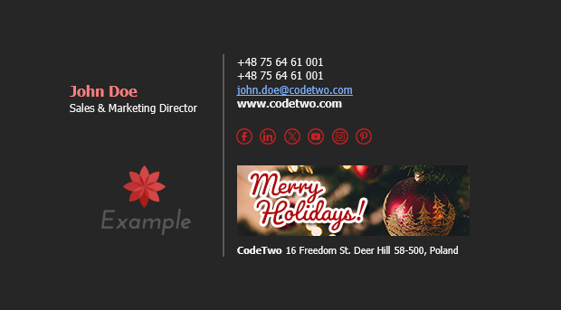 Free Christmas email signature - Shared moments - Mail-Signatures.com
