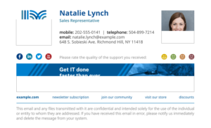 Email signature etiquette - guidelines on appropriate signatures