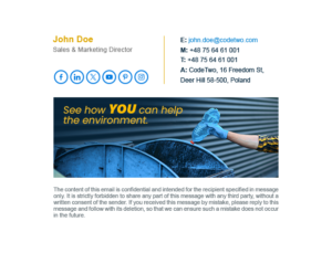 Promote your CSR activities in email communications