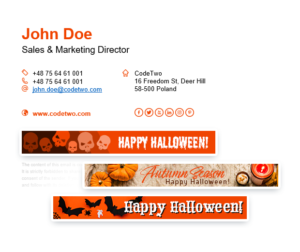 Download free email signature templates for Halloween