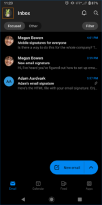 How to add a pro email signature in Outlook for Android