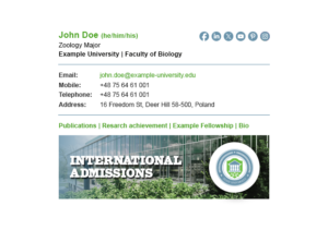 The best email signatures for students: get your own for free