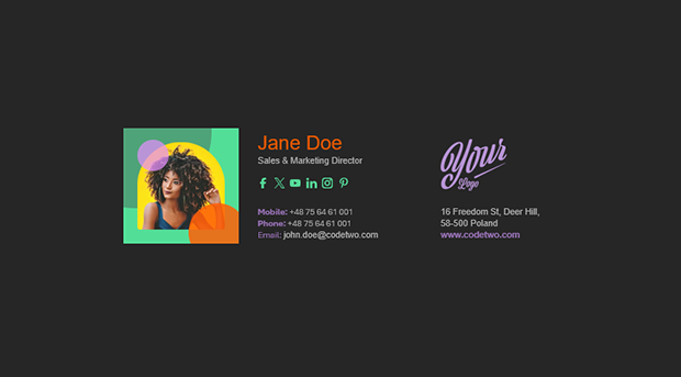 Get some creative flow to your email with this free template