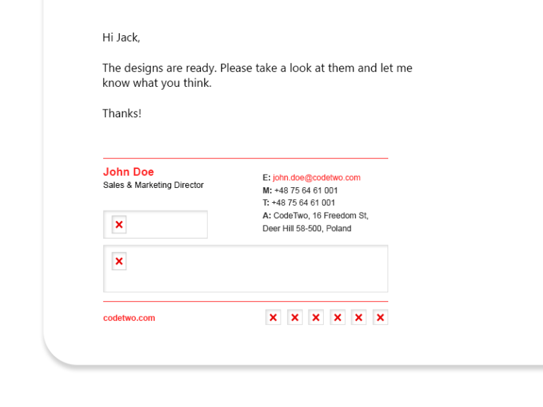 Linked vs embedded images in email signatures - which to use?