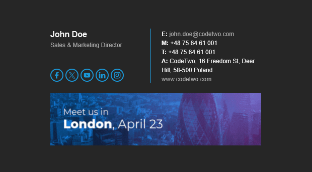 Add an animated GIF banner to your email signature