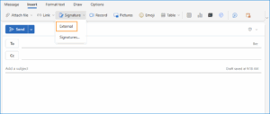 Learn how to update email signatures in OWA