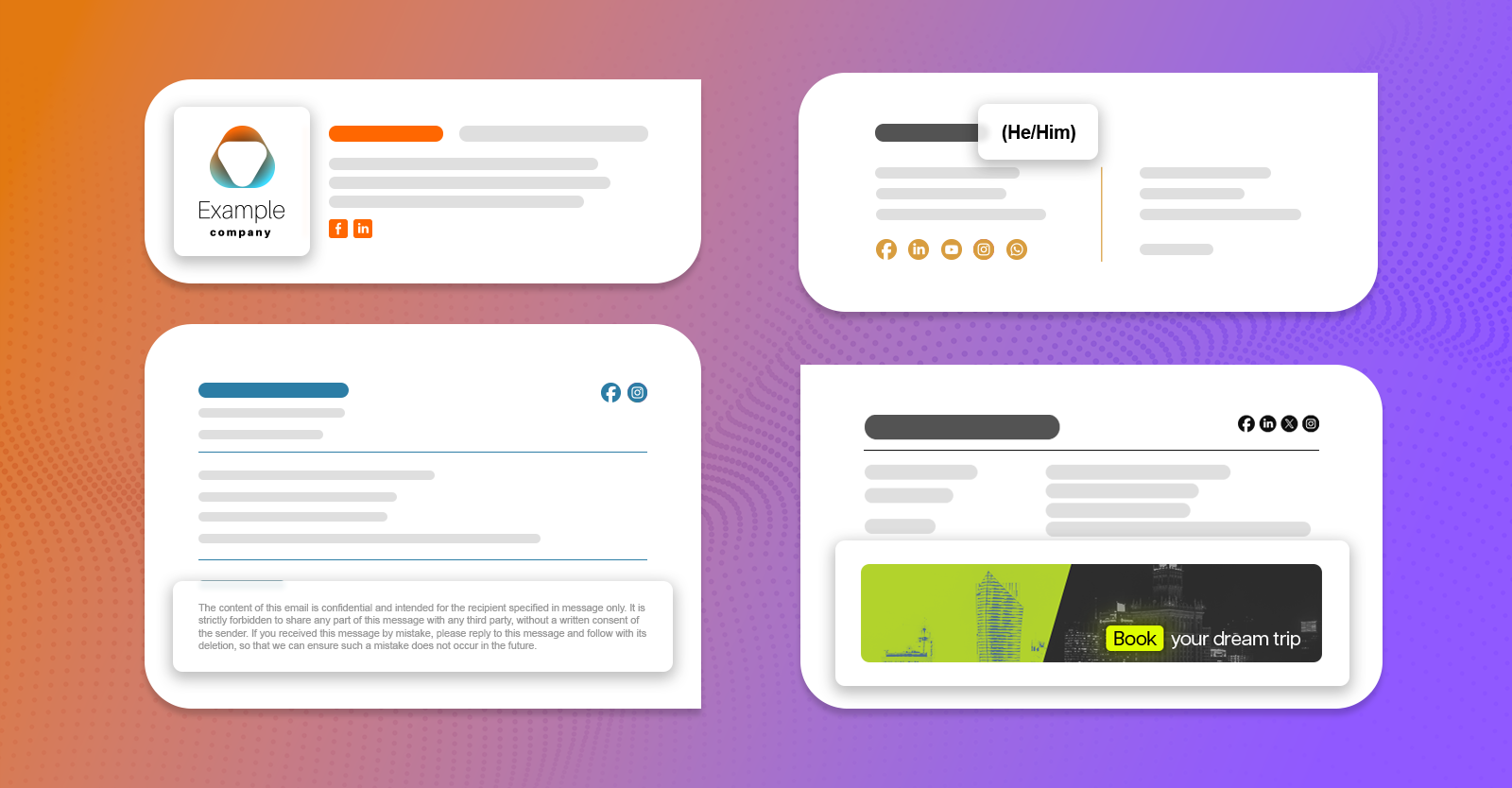 The best email signature examples for all purposes