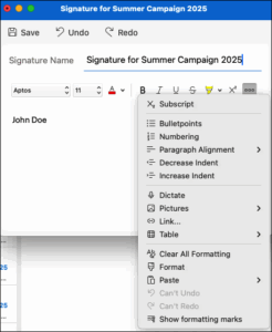 Create an email signature in Outlook for Mac in 10 steps