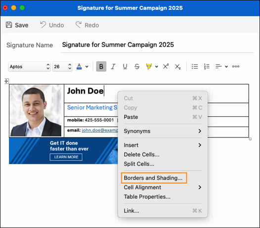 Create an email signature in Outlook for Mac in 10 steps