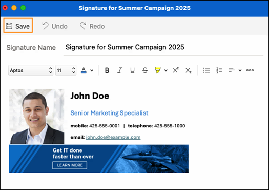 Create an email signature in Outlook for Mac in 10 steps