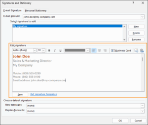 Best way to create an email signature for Outlook