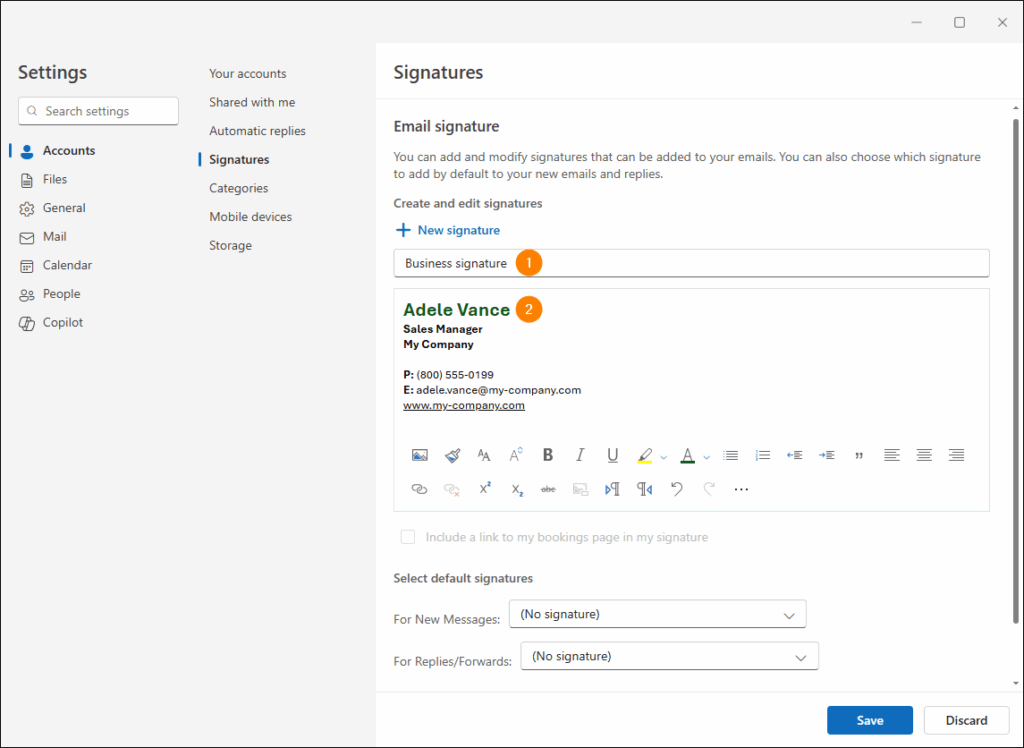 Best way to create an email signature for Outlook