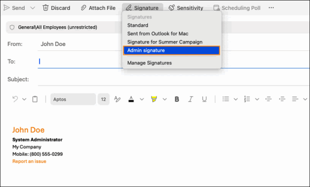 Best way to create an email signature for Outlook