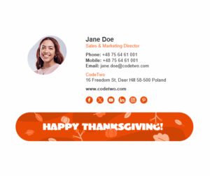 Thanksgiving email signatures: see our fresh examples