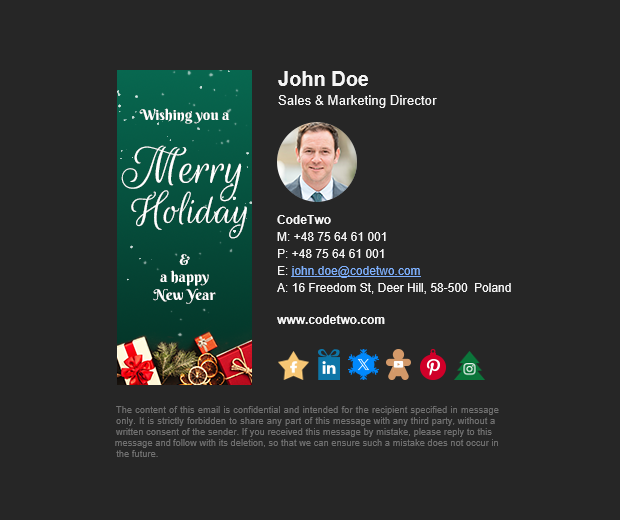 Top 12+ free Christmas banners for holiday email signatures