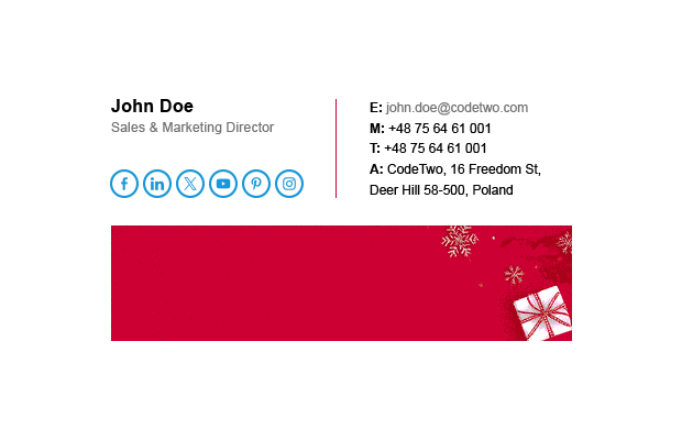Top 12+ free Christmas banners for holiday email signatures