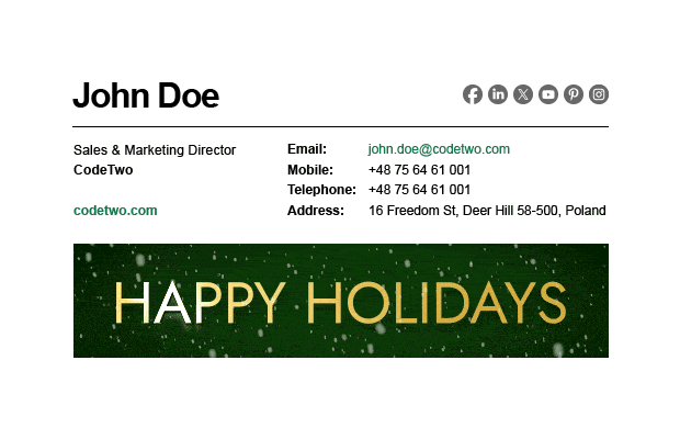 Top 12+ free Christmas banners for holiday email signatures