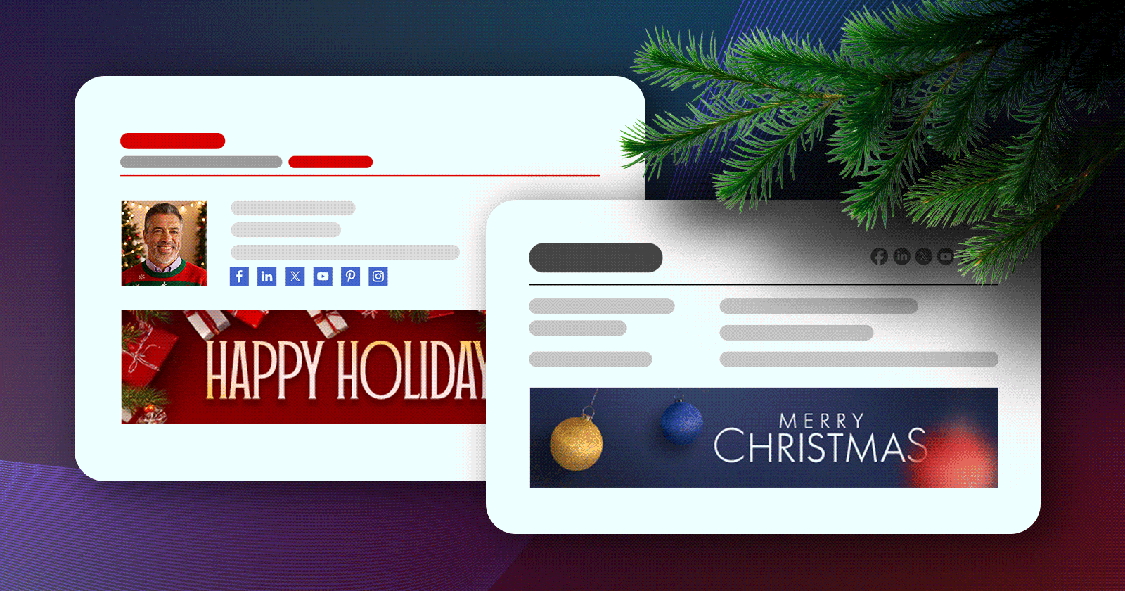 Top 12+ free Christmas banners for holiday email signatures
